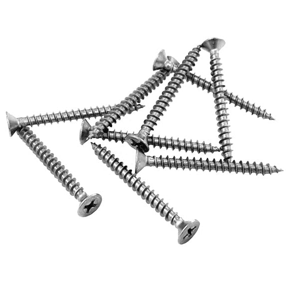 M4x40mm Stainless Steel Wood Screws (Pack of 100) – Luxury Lawns ...